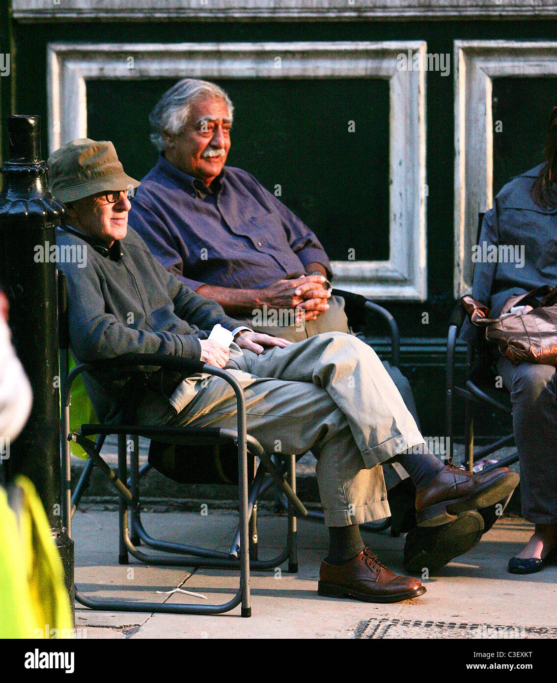 Woody Allen on the set of the 'Untitled Woody Allen London Project ...