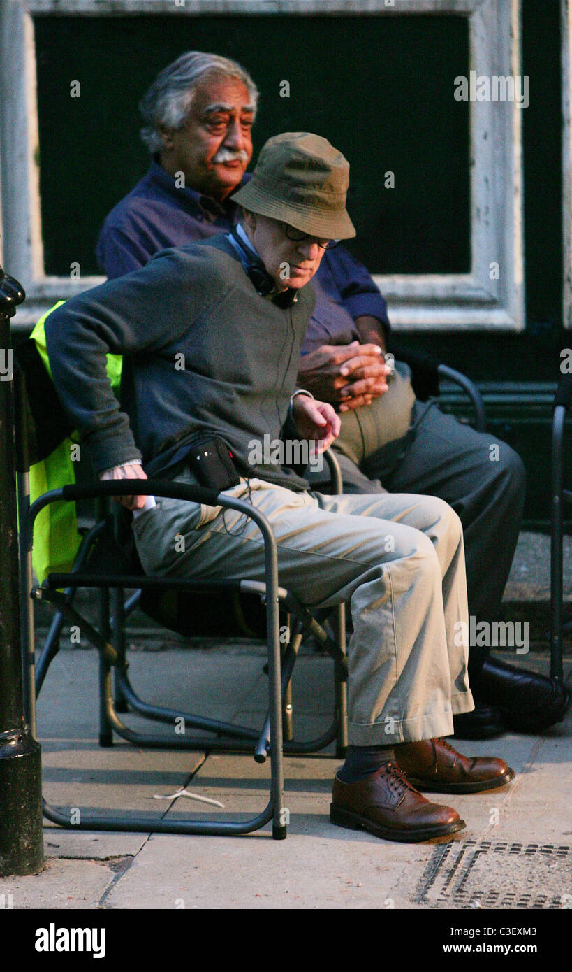 Woody Allen on the set of the 'Untitled Woody Allen London Project ...