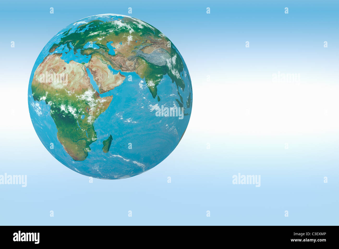3D render Planet Earth. Maps from http://www.shadedrelief.com Stock ...