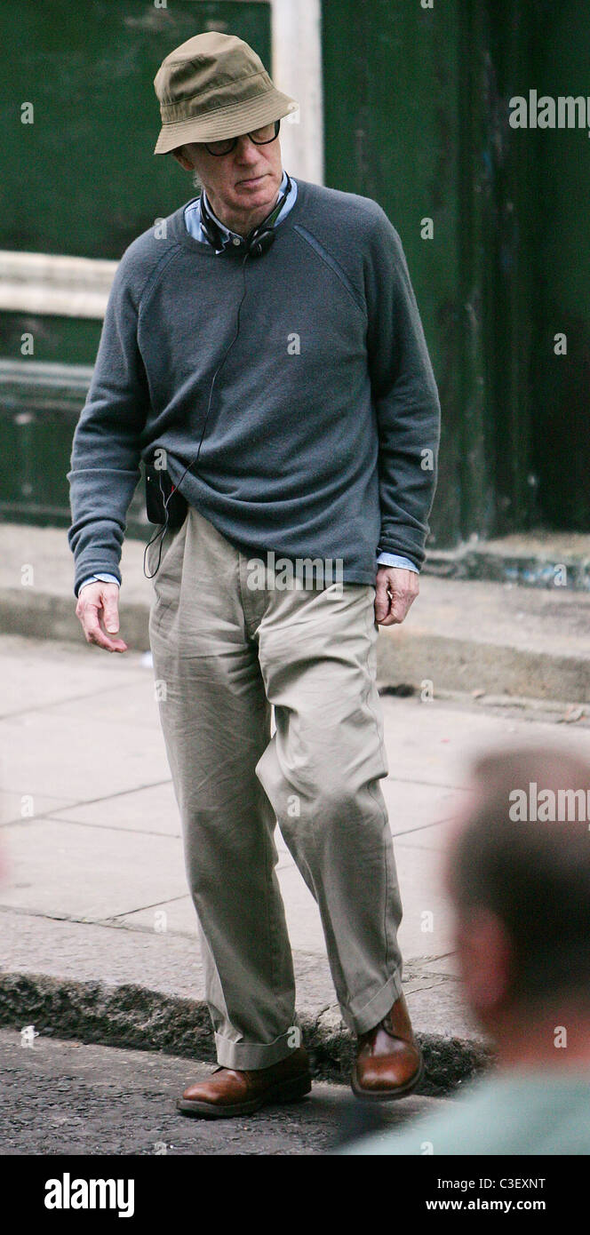 Woody Allen on the set of the 'Untitled Woody Allen London Project ...