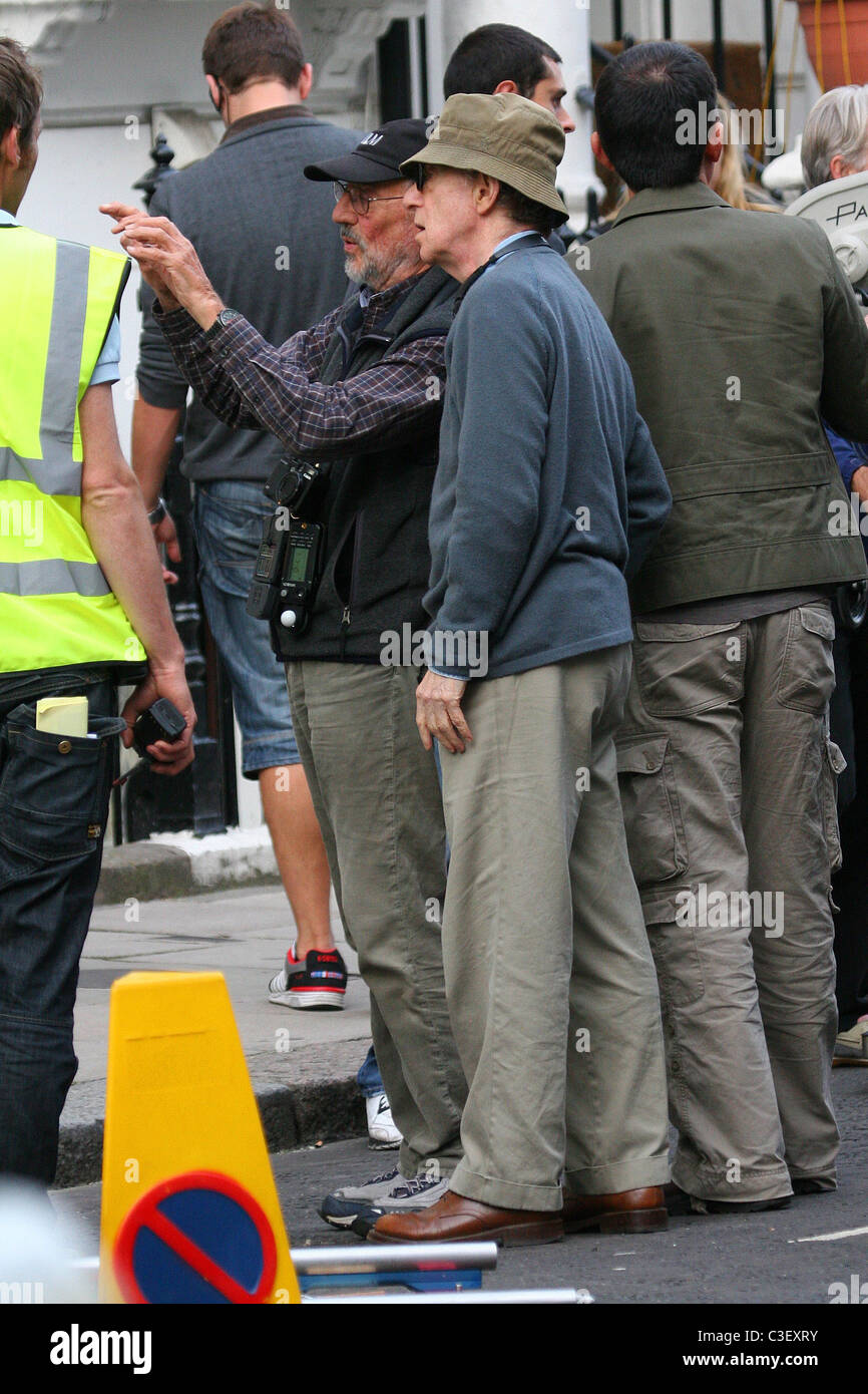 Woody Allen on the set of the 'Untitled Woody Allen London Project ...