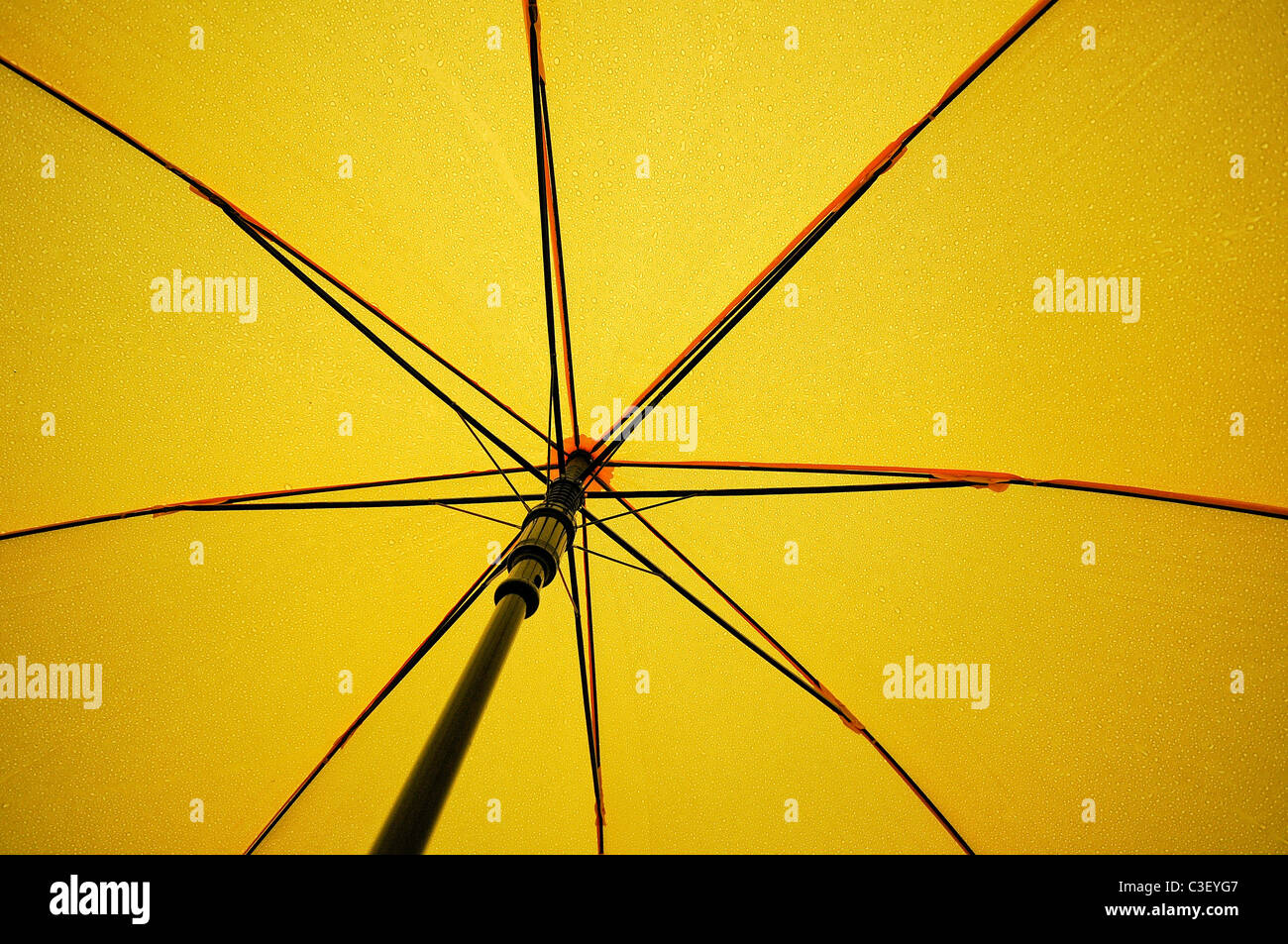 Underside of open umbrella hi-res stock photography and images - Alamy