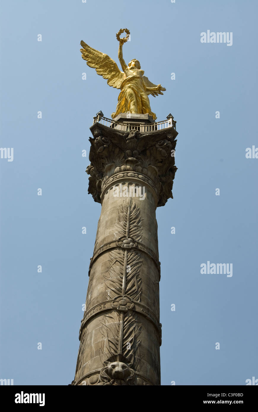 Mexico.Mexico city. Paseo de La Reforma. The Angel of Independence ...
