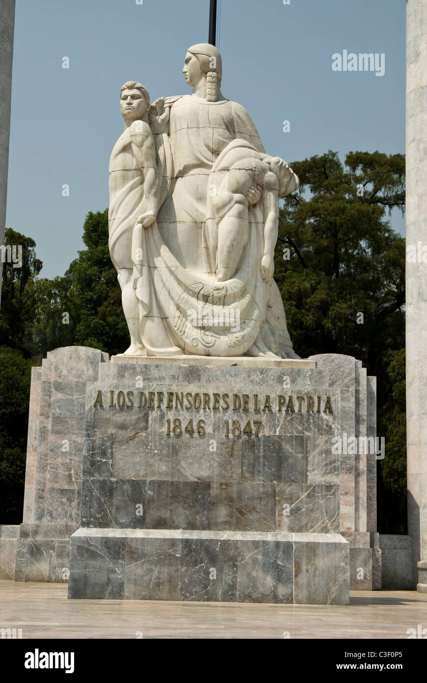 Mexico city. Chapultepec Park. Children Heroes monument Stock Photo - Alamy