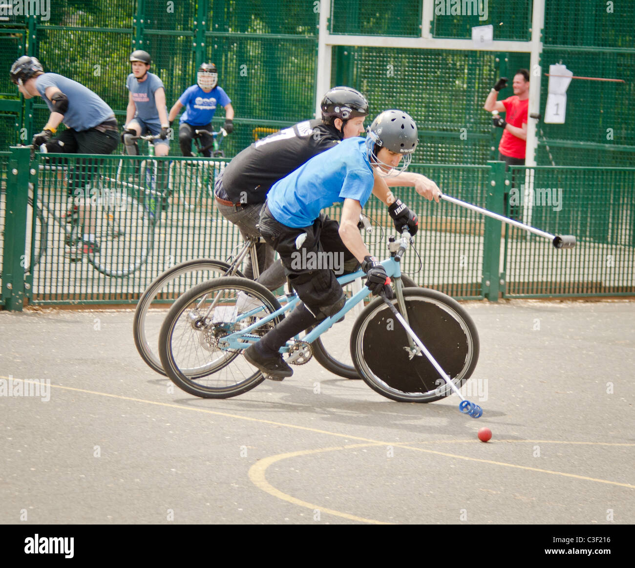 cycle polo players Stock Photo - Alamy