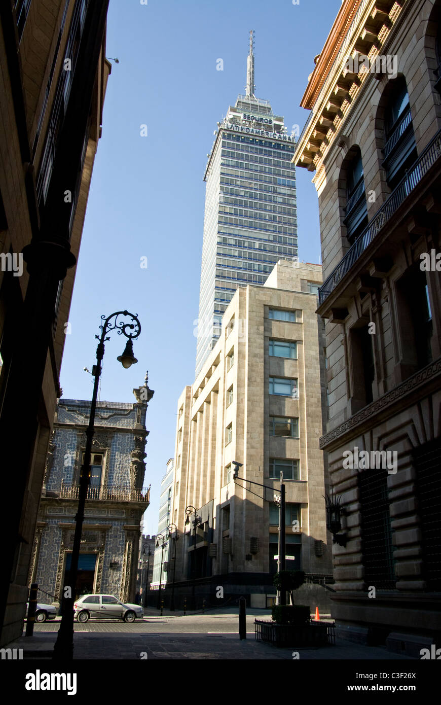 Mexico.Mexico city. Contemporary architecture. Torere Latinoamericana ...