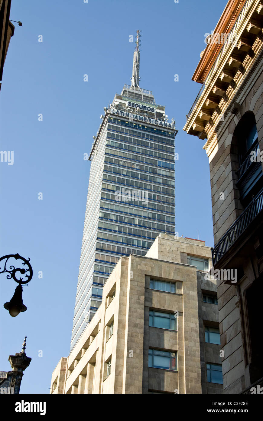 Mexico.Mexico city. Contemporary architecture. Torere Latinoamericana ...