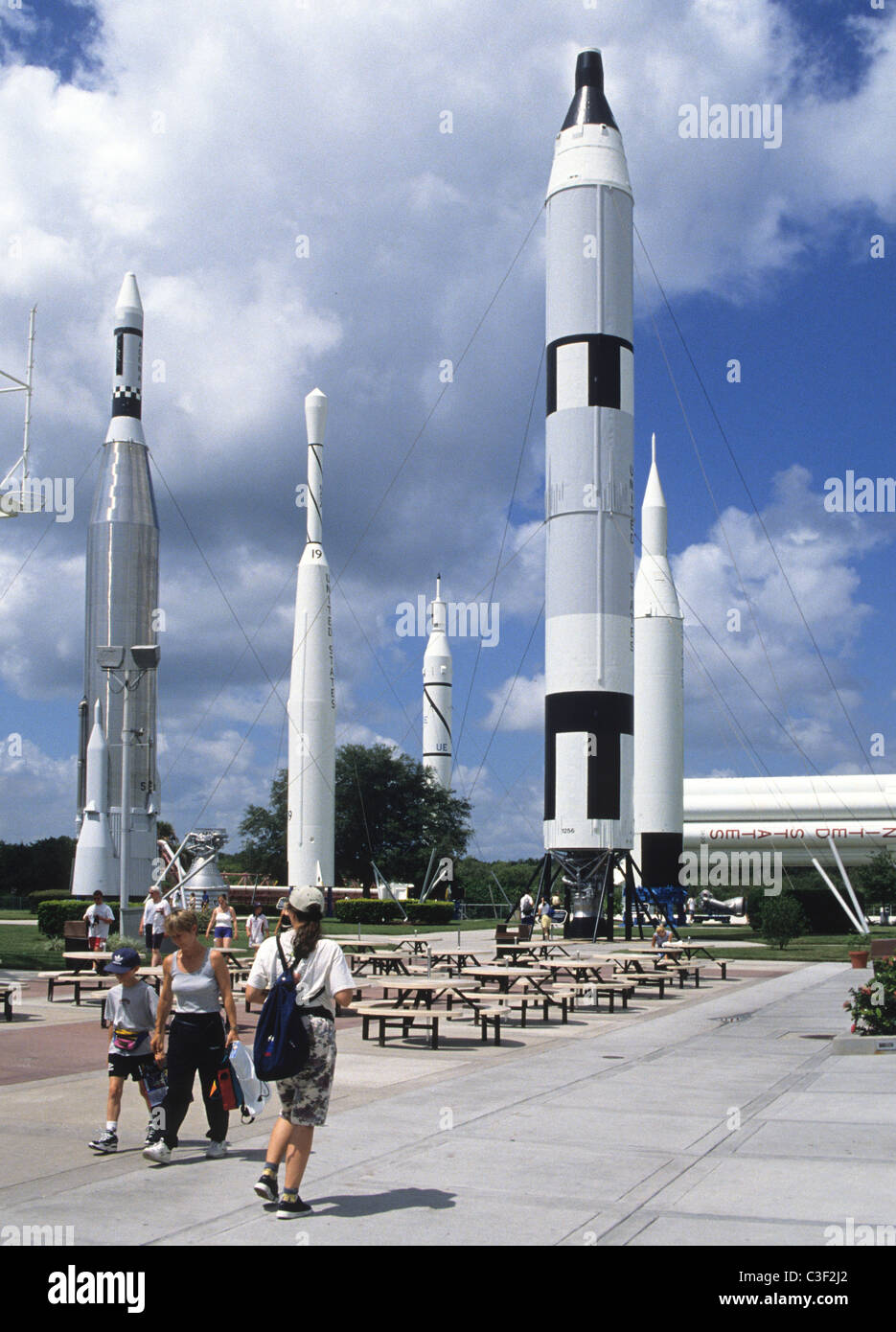 NASA Rocket Garden Kennedy Space Center Centre Stock Photo - Alamy