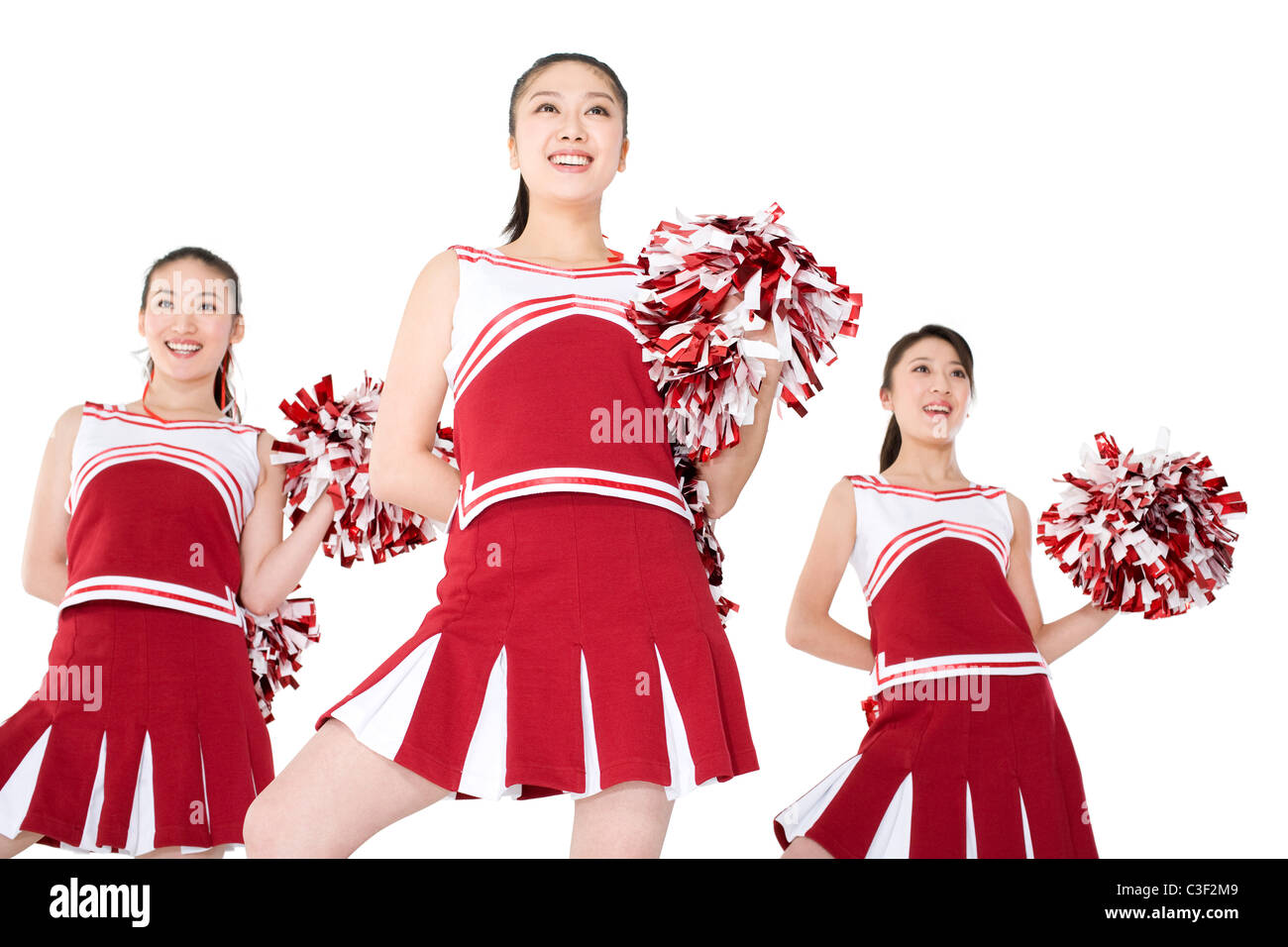Cheerleaders performing a routine Stock Photo - Alamy