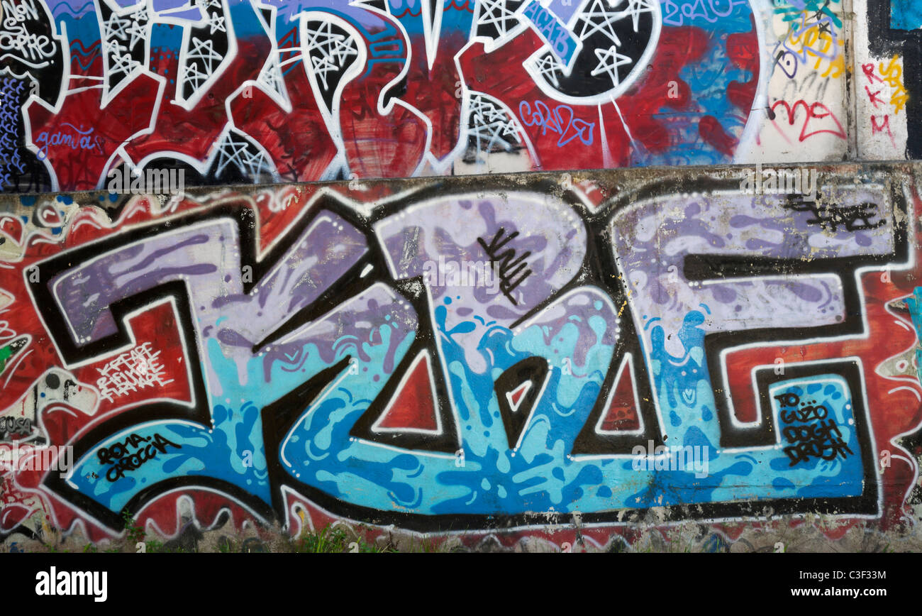 graffiti near Appian Way in Rome, Italy Stock Photo - Alamy