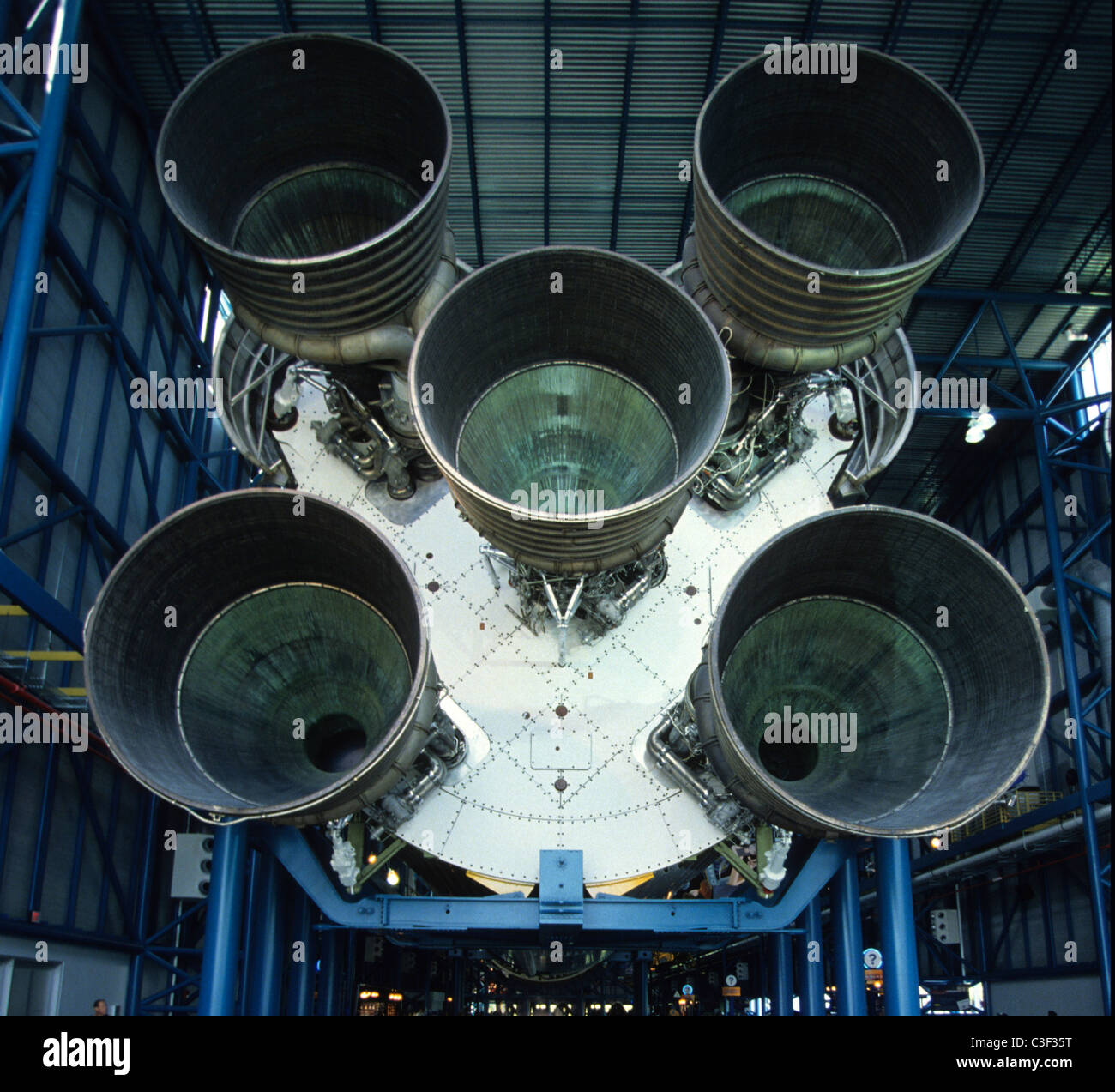 Rocket exhausts at Kennedy Space Center Centre Stock Photo - Alamy