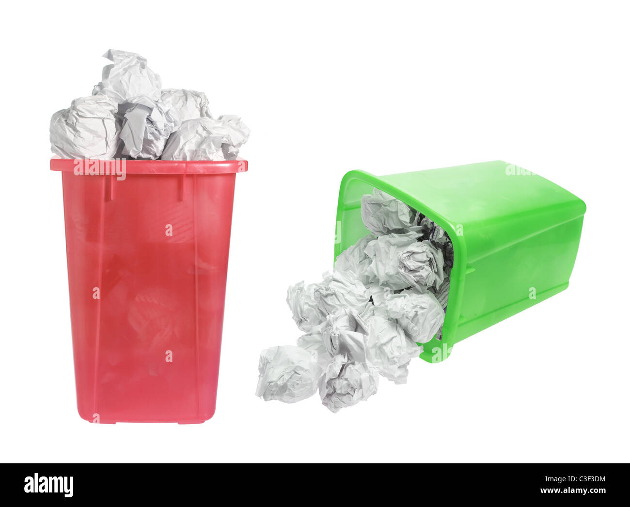 Waste Paper Bins Stock Photo - Alamy