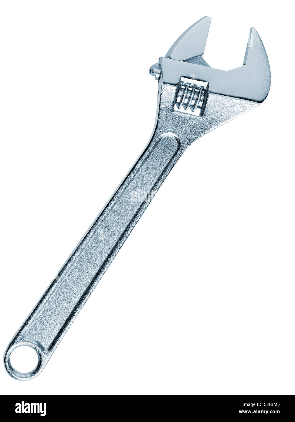 Adjustable spanner. It is isolated on a white background Stock Photo ...