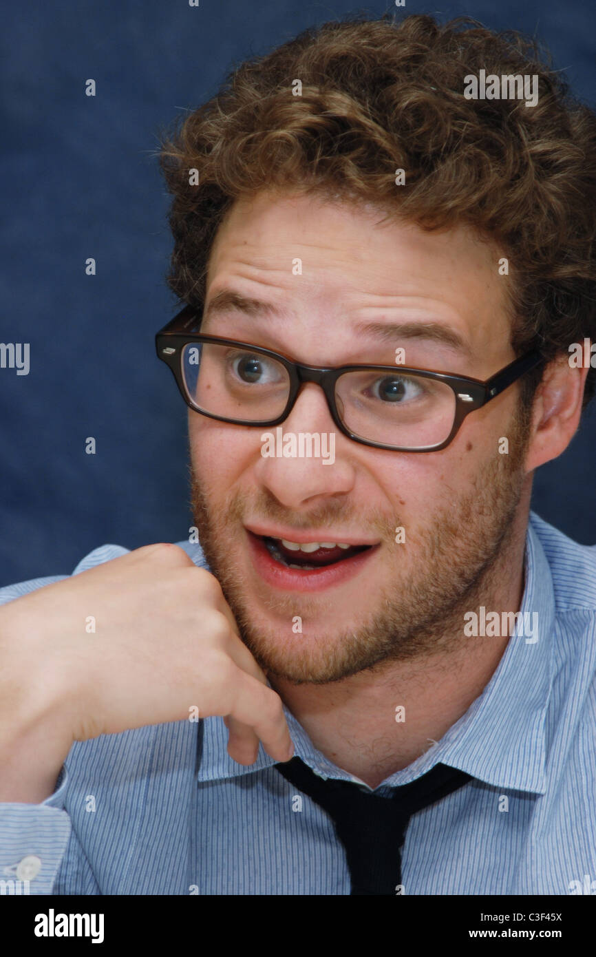 Seth Rogen Press conference for 'Funny People' at Casa del Mar Santa ...