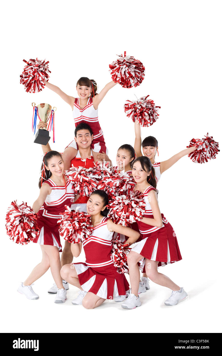 Cheerleader trophy hi-res stock photography and images - Alamy