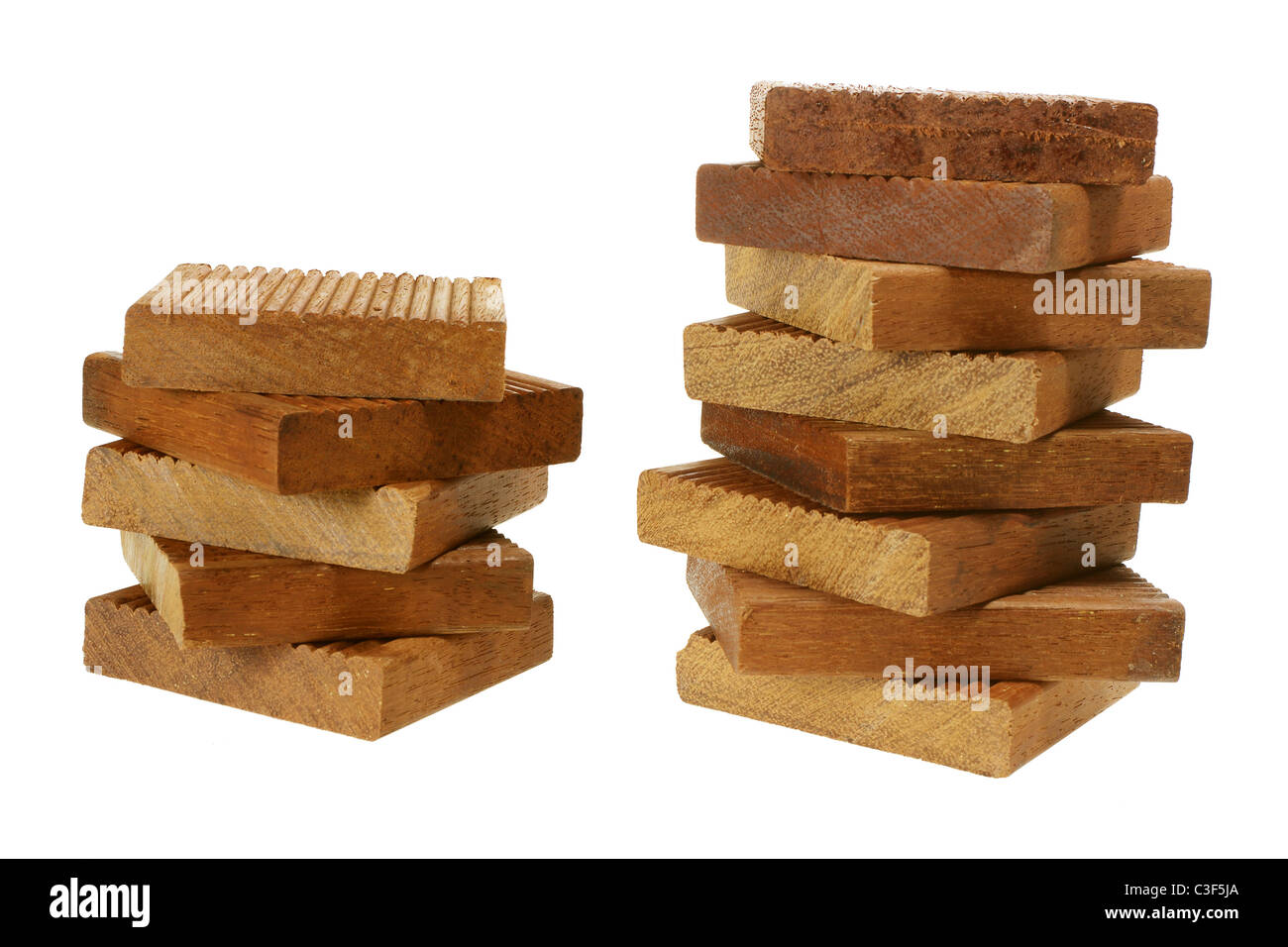 Stacks of Wood Blocks Stock Photo - Alamy