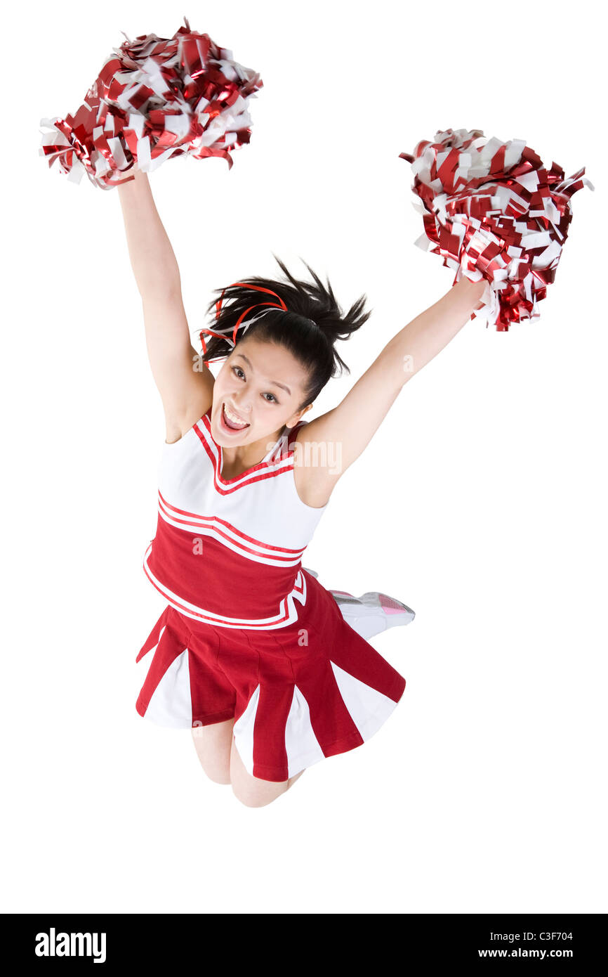 A cheerleader in action Stock Photo - Alamy