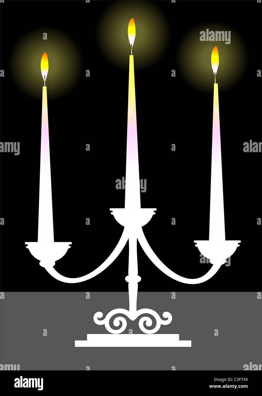 candles in lamp Stock Photo - Alamy