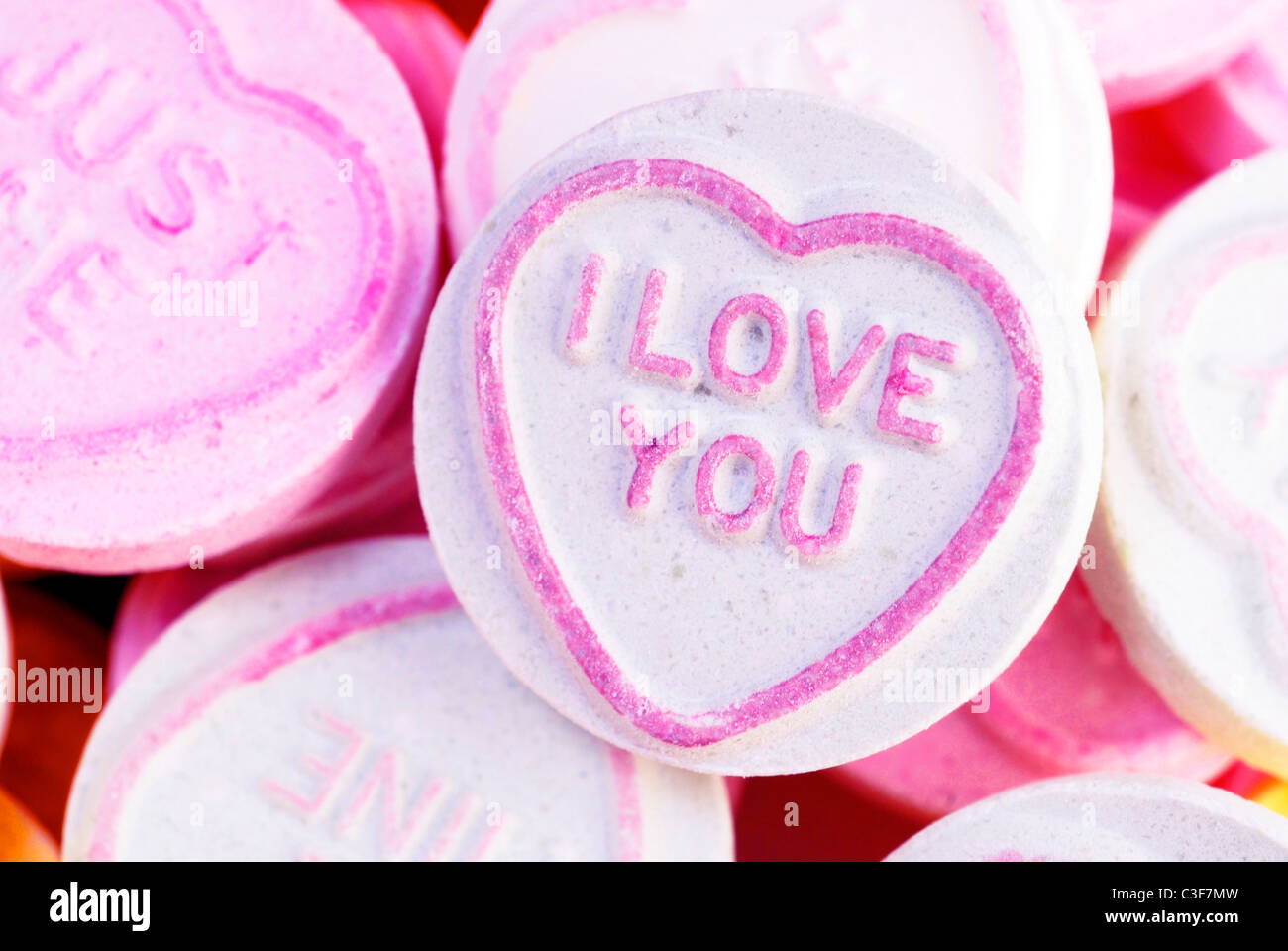 Love Heart Sweets Background