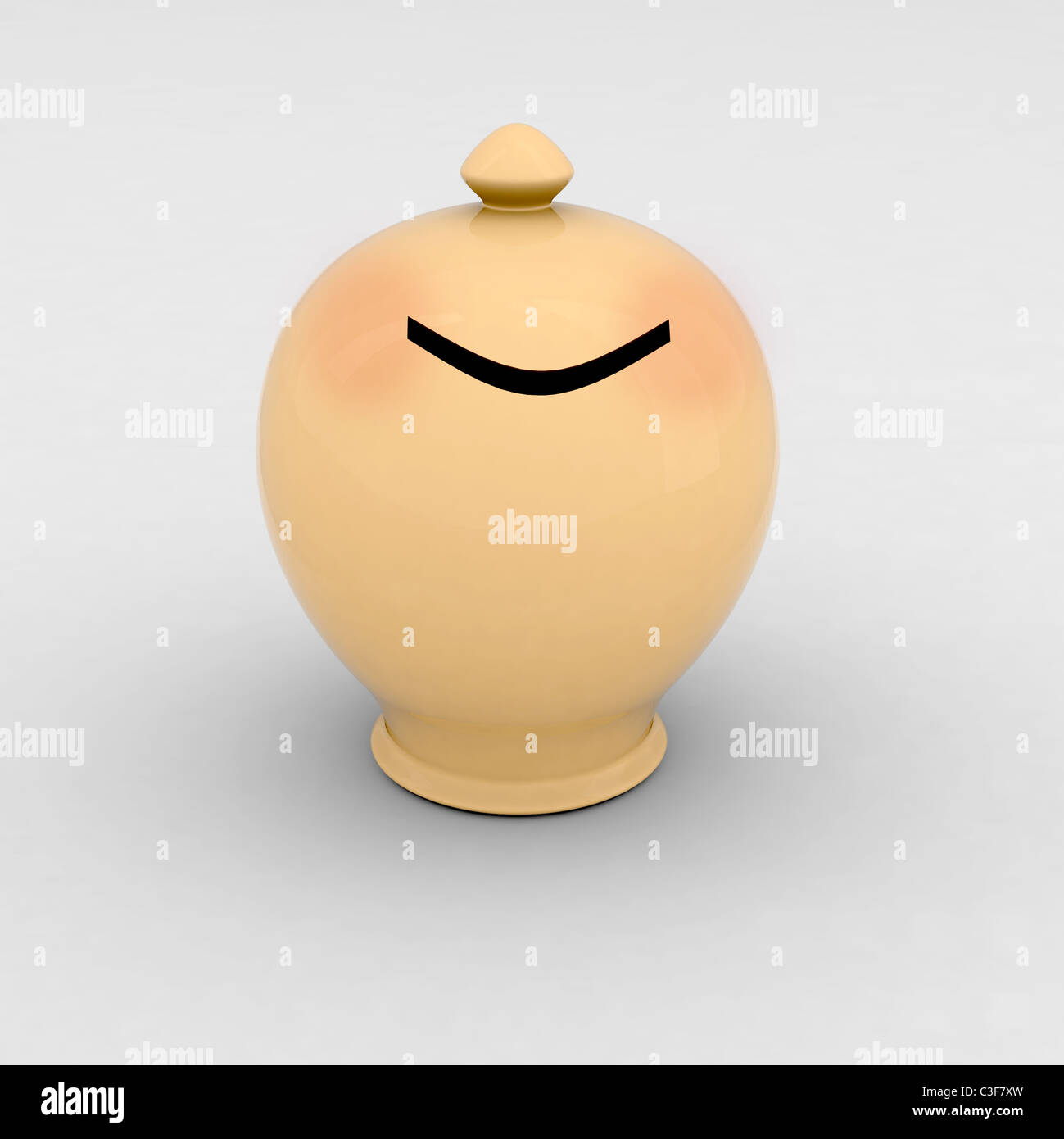 happy money box 3d illustration Stock Photo - Alamy