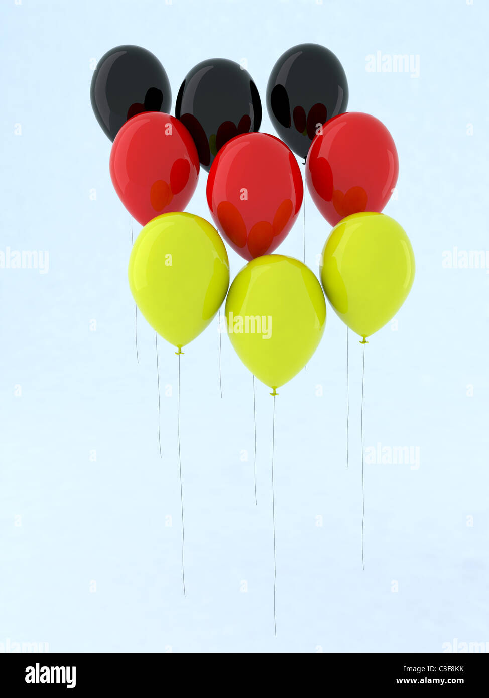 Balloon of german flag hi-res stock photography and images - Alamy