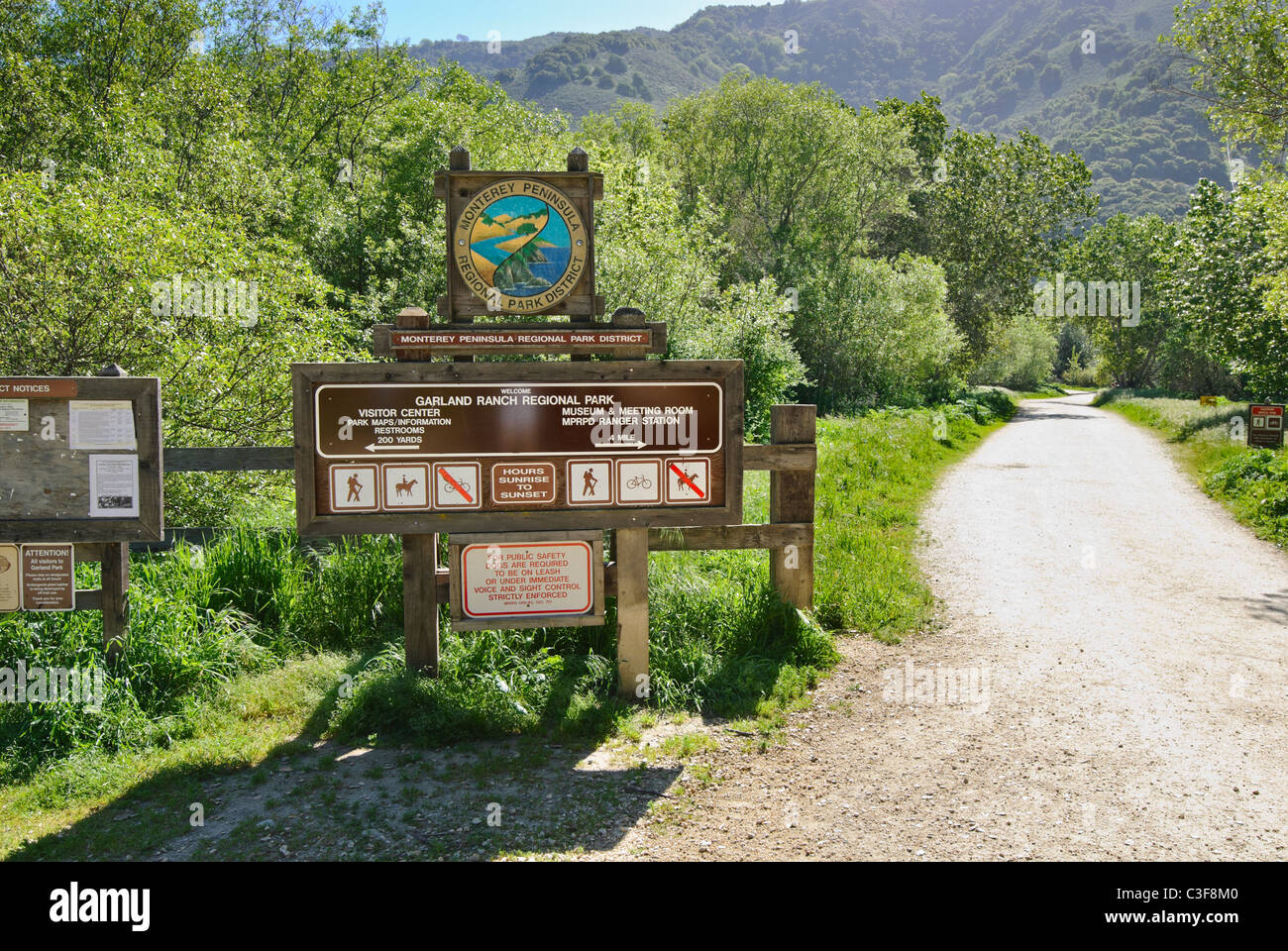 Entrance to Garland Ranch Regional Park in Monterey, CA Stock Photo - Alamy