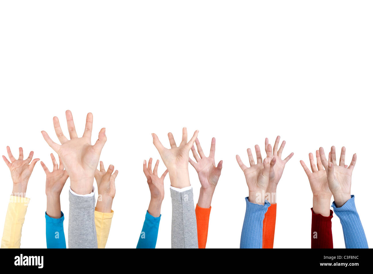 Arms reaching up Stock Photo - Alamy