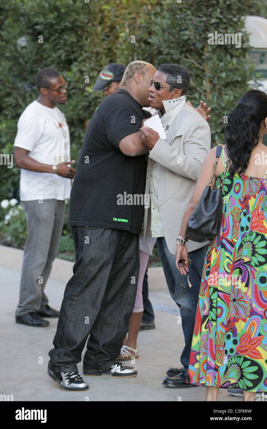 Damon Elliott and Jermaine Jackson visit a luxury condo open house at The Carlyle in Westwood ...