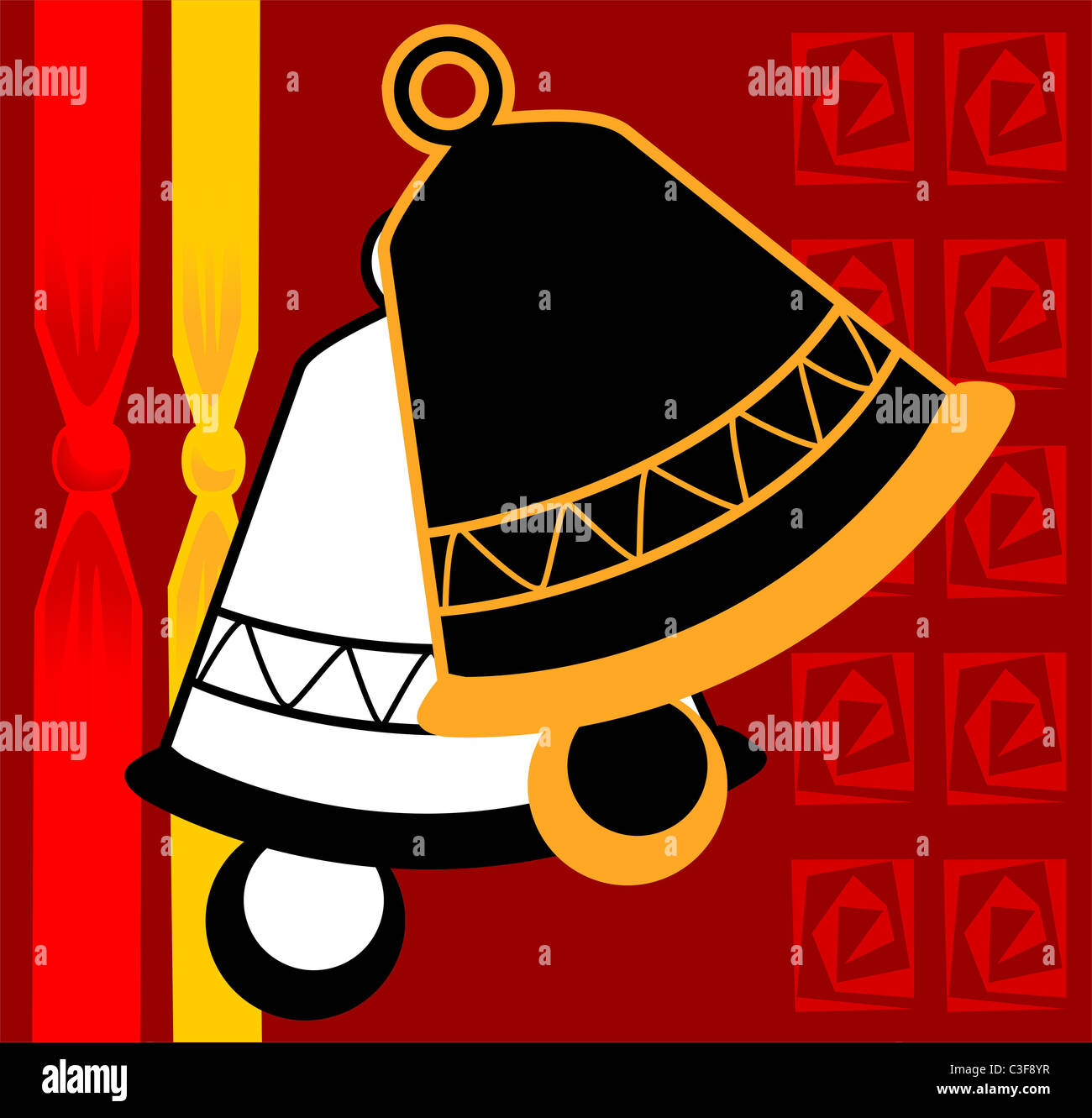 party bells and ribbons Stock Photo - Alamy