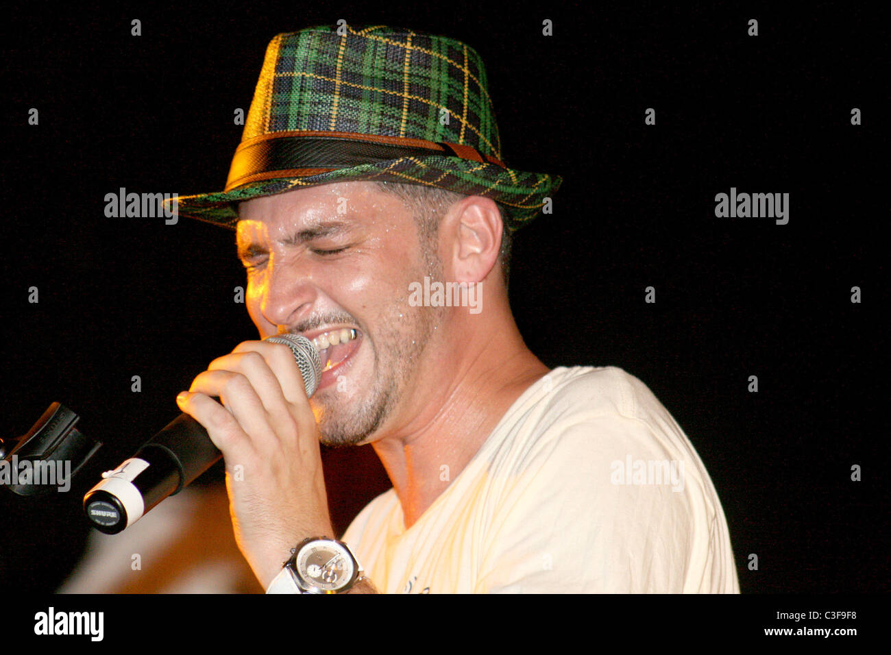 Jon B performing at City Parks Concerts in Marcus Garvey Park New York ...