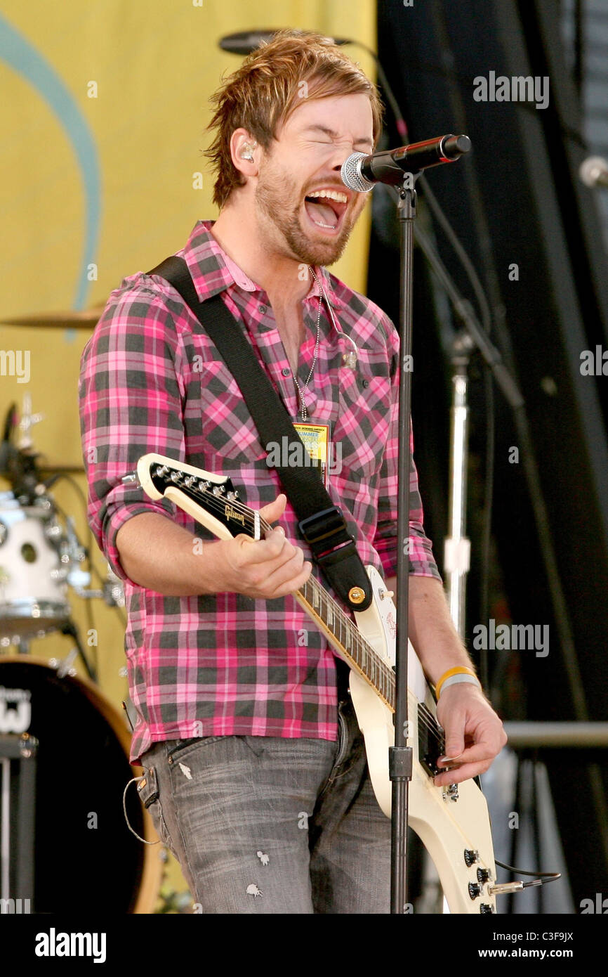 David Cook performing live on 'Good Morning America's Summer Concert ...