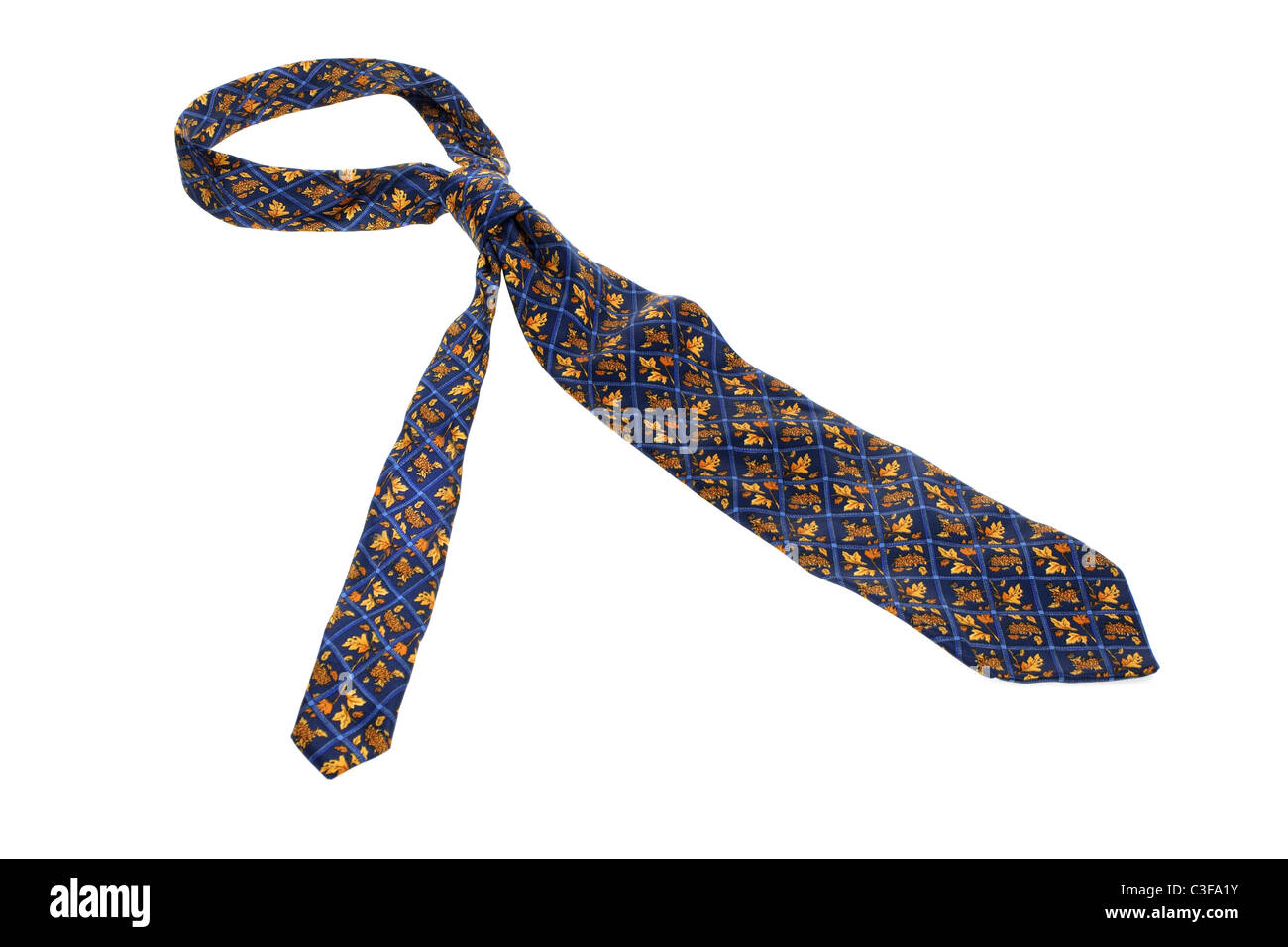 Neckie on White Background Stock Photo - Alamy