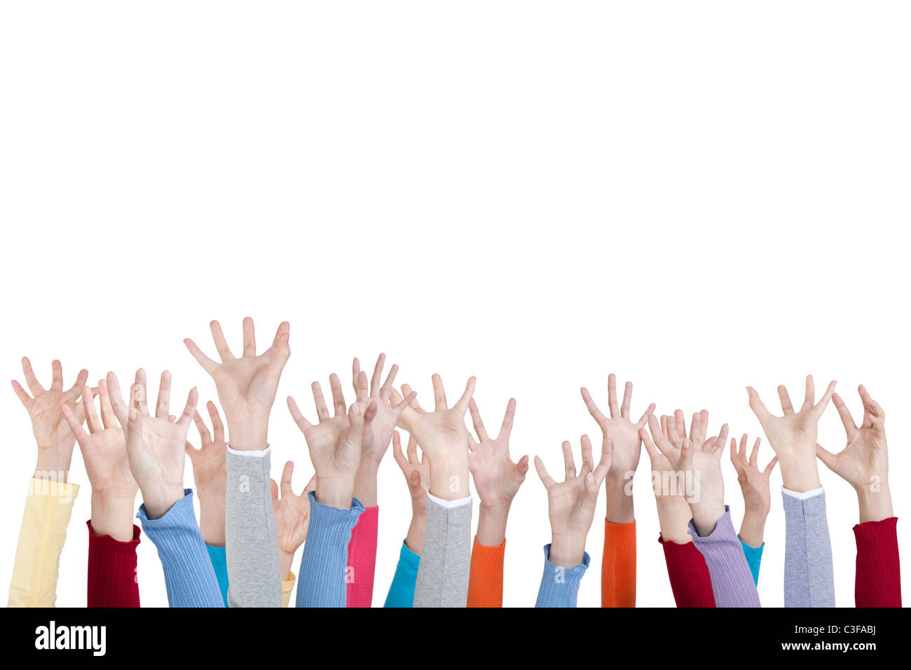 Arms reaching up Stock Photo - Alamy