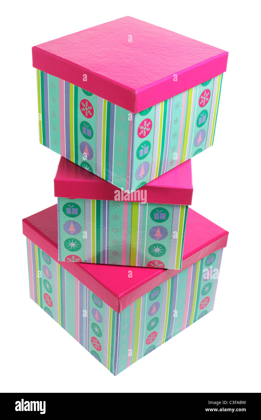 Stack of Gift Boxes Stock Photo - Alamy