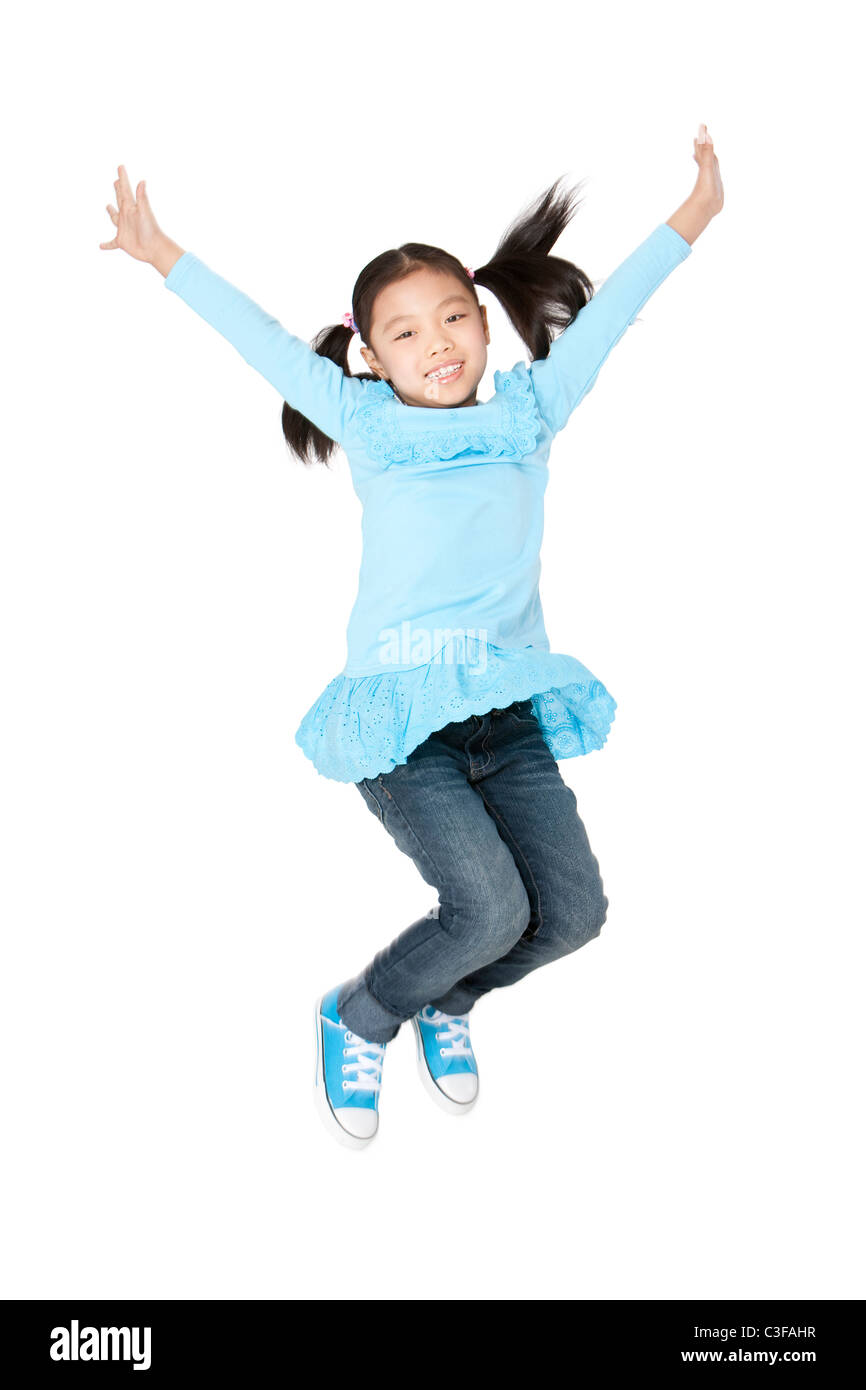 Excited young girl Stock Photo - Alamy