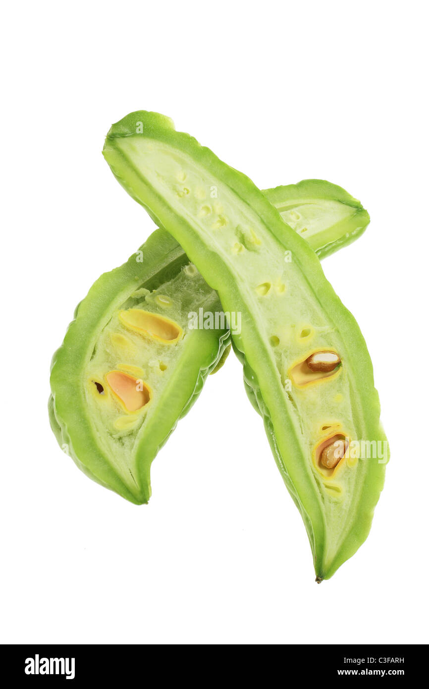 Vegetable bitter gourd Cut Out Stock Images & Pictures - Alamy