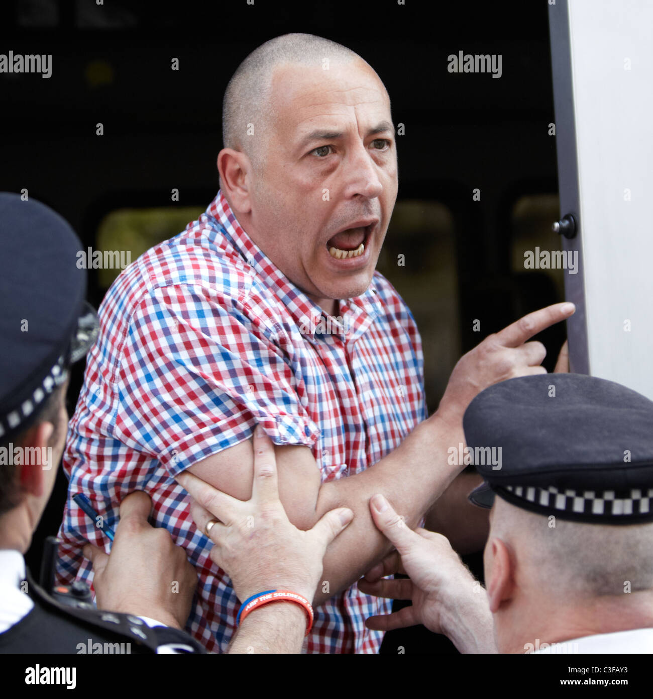 Angry edl supporter hi-res stock photography and images - Alamy