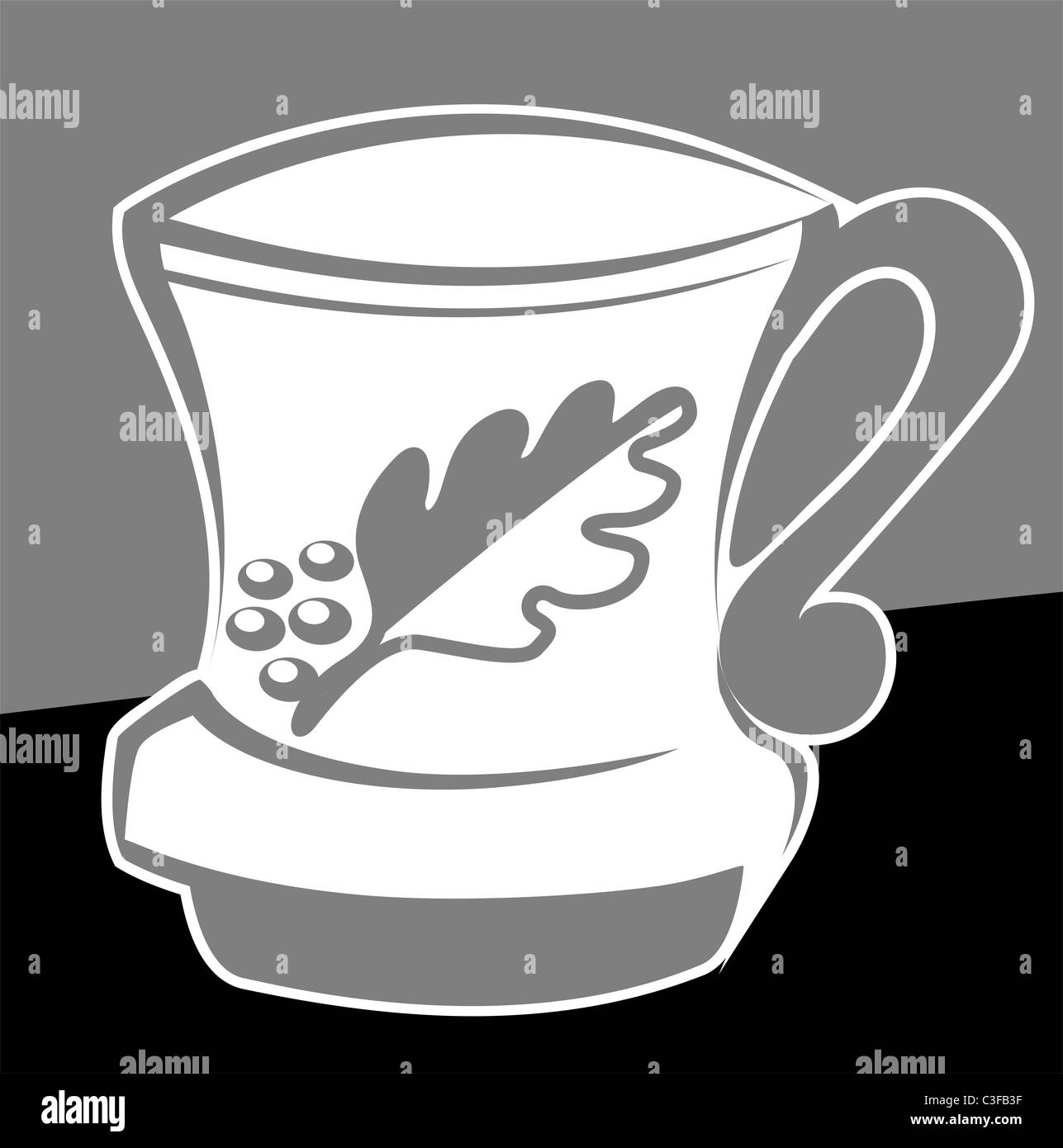 Illustration of a jug with design Stock Photo - Alamy