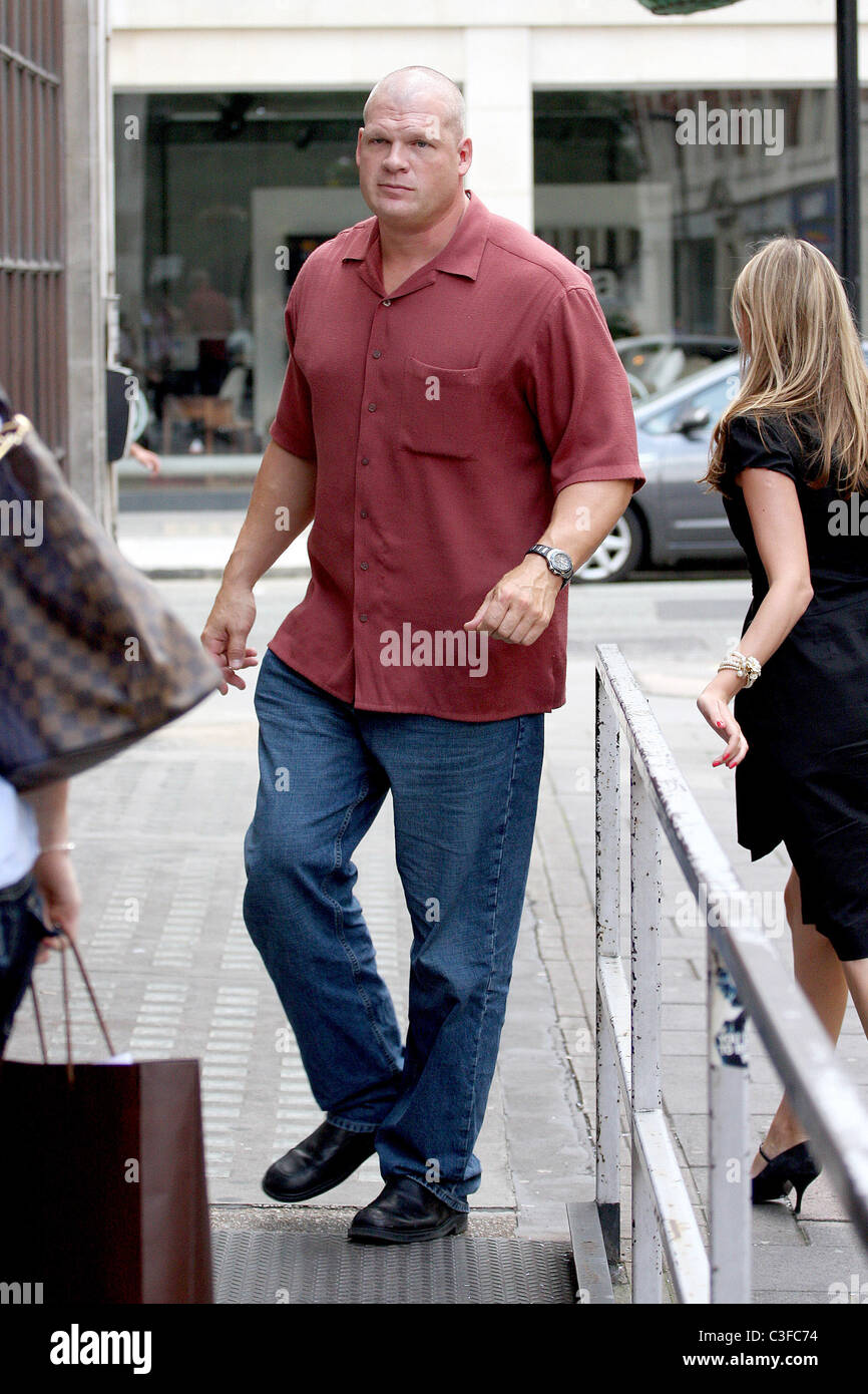 WWE wrestler Kane, real name Glenn Jacobs arrives that the Radio One ...
