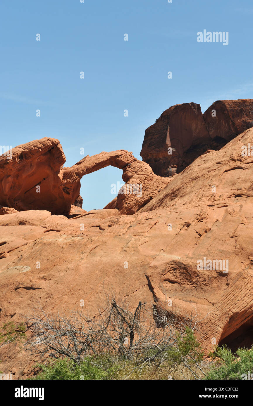 Natural Arch, Valley of Fire, Nevada 110417 39456 Stock Photo - Alamy