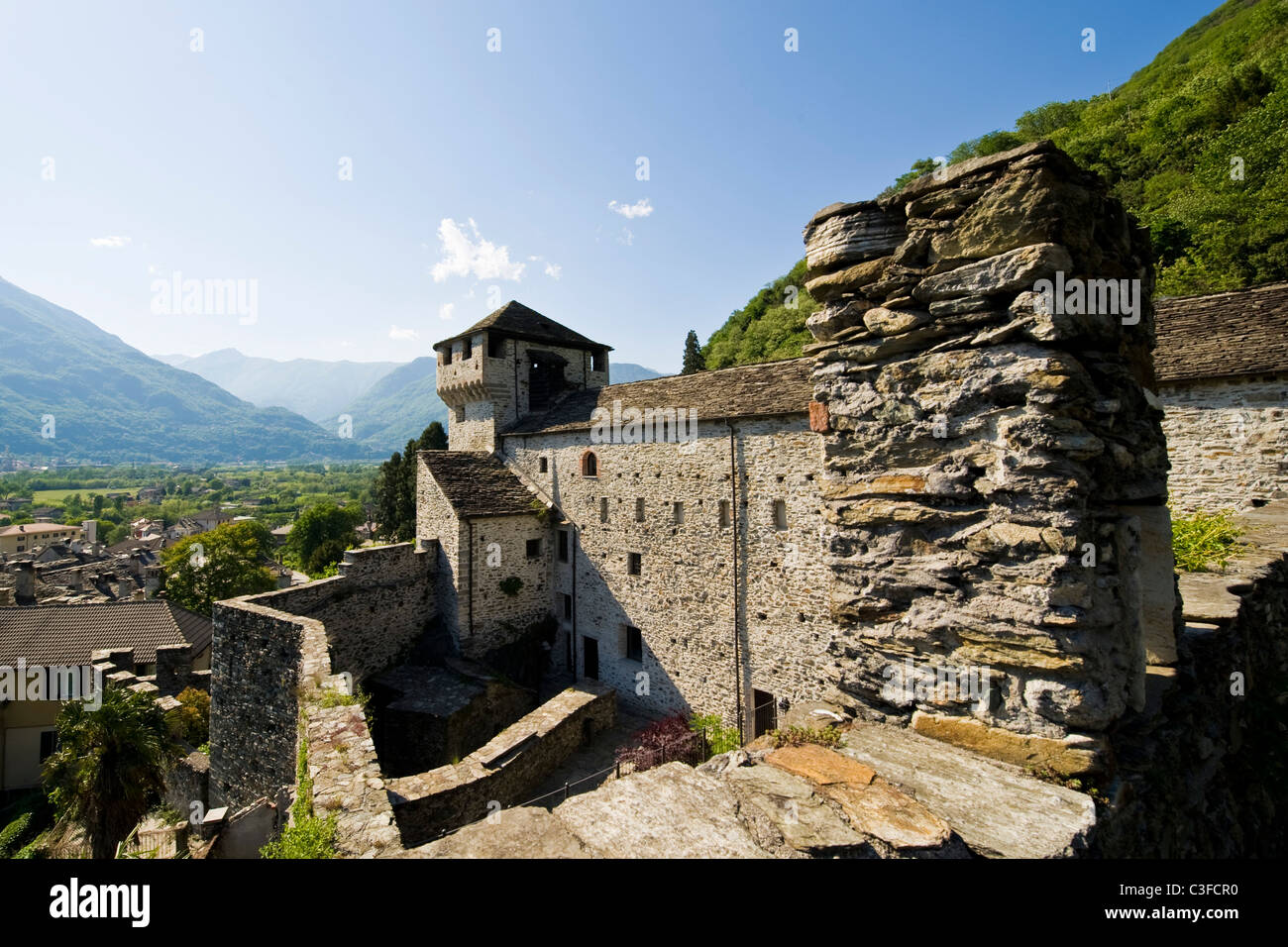 Visconteo castle, Vogogna, Piedmont, Italy Stock Photo - Alamy