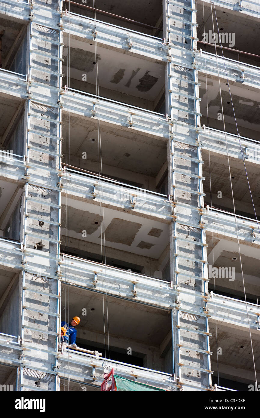 Buildings under construction, Chaoyang District, Beijing, China, Asia ...