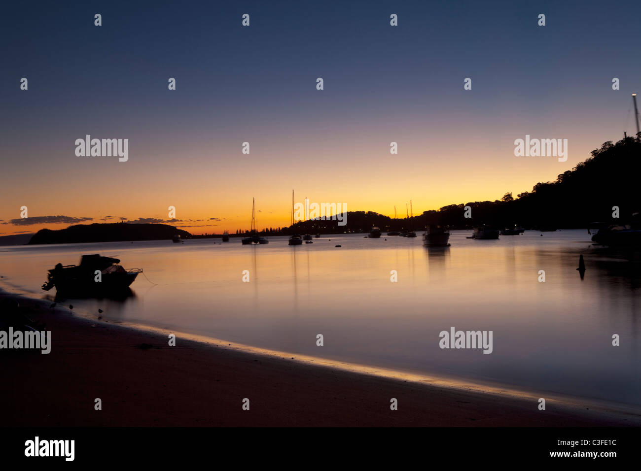Sunrise in The Basin Reserve, Sydney, NSW, Australia Stock Photo - Alamy