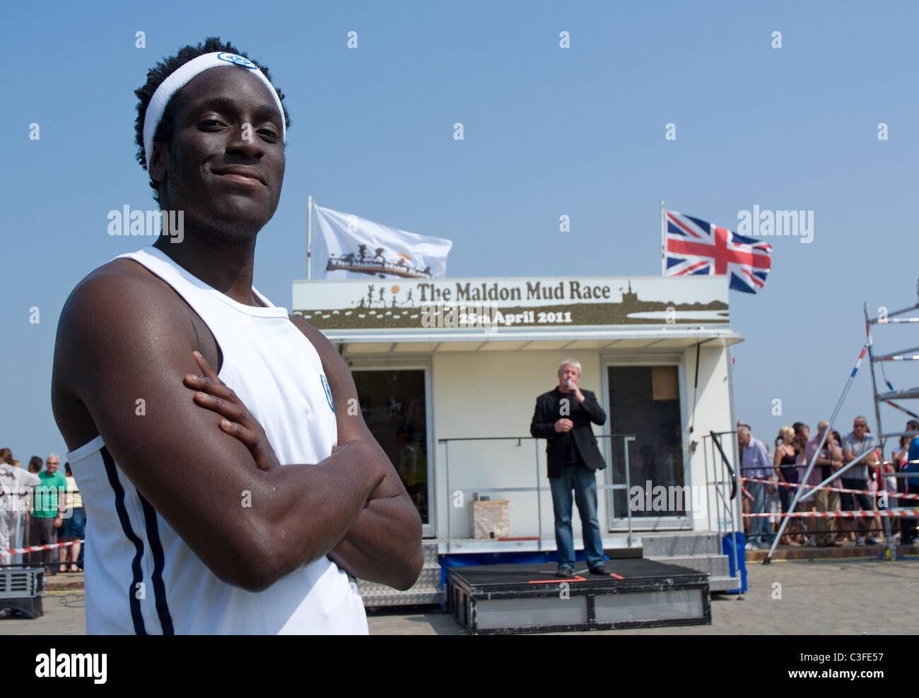 blue peter presenter Andy Akinwolere looking mighty confident before ...