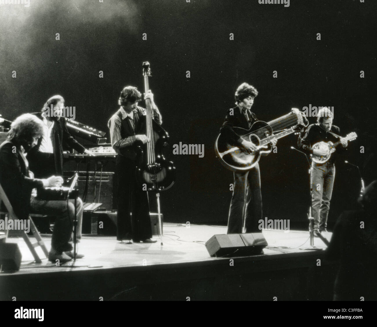THE BAND US rock group about 1968 who often supported Bob Dylan Stock ...
