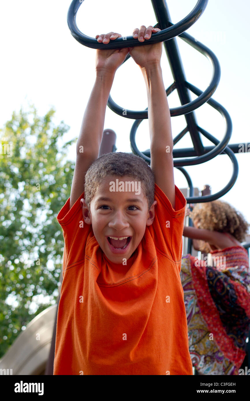 Brother sister mixed race play hi-res stock photography and images - Alamy