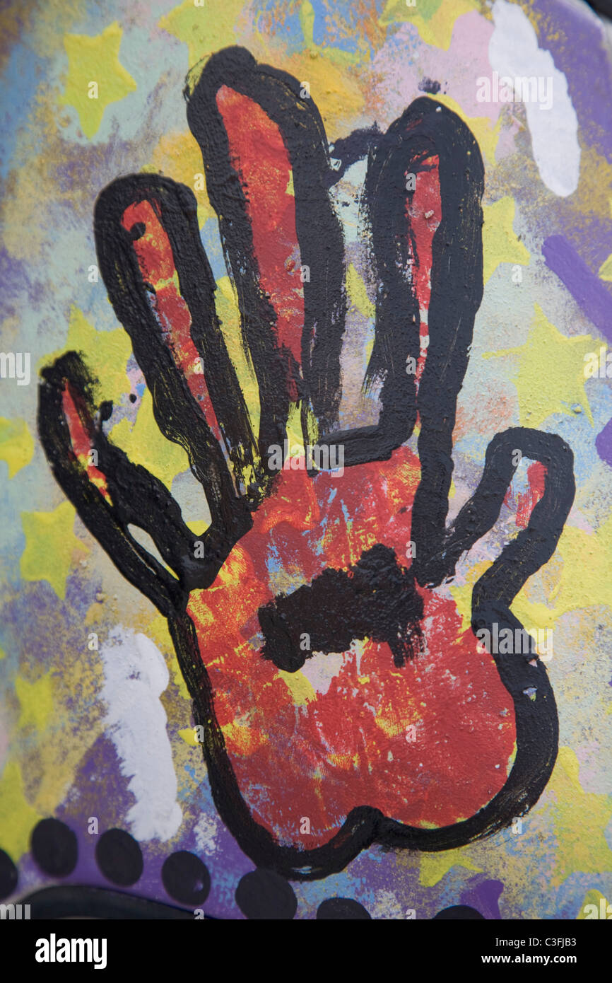 Aboriginal Art Painting, Adelaide Australia Stock Photo - Alamy