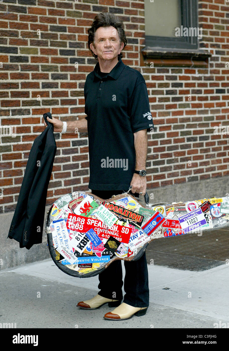 Gary Mule Deer outside the Ed Sullivan Theatre for the 'Late Show With ...