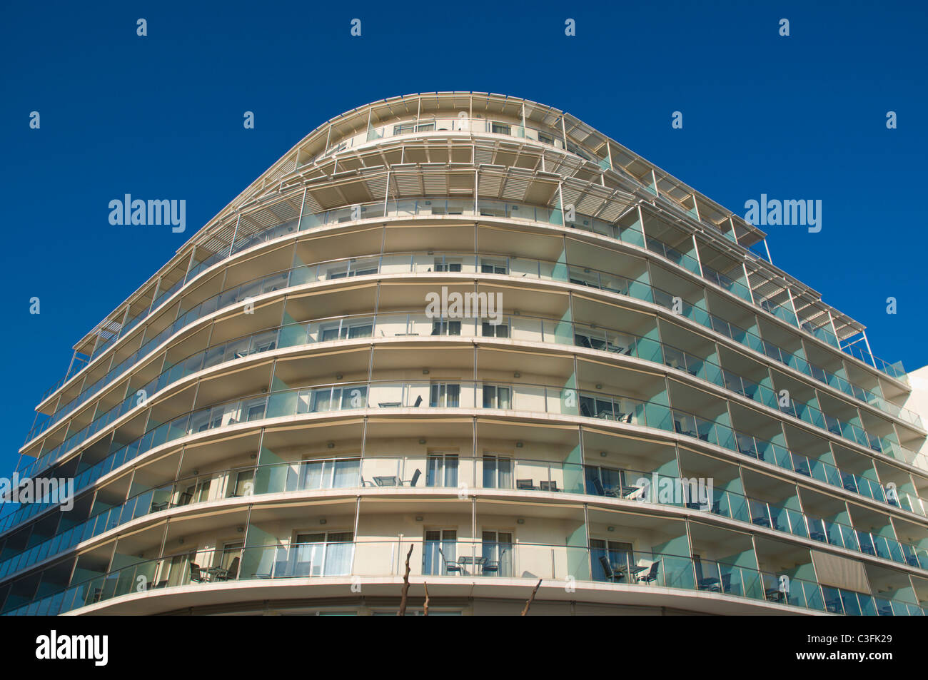 Hotel Calipolis, Passeig de la Ribera, Sitges, Catalonia, Spain Stock ...