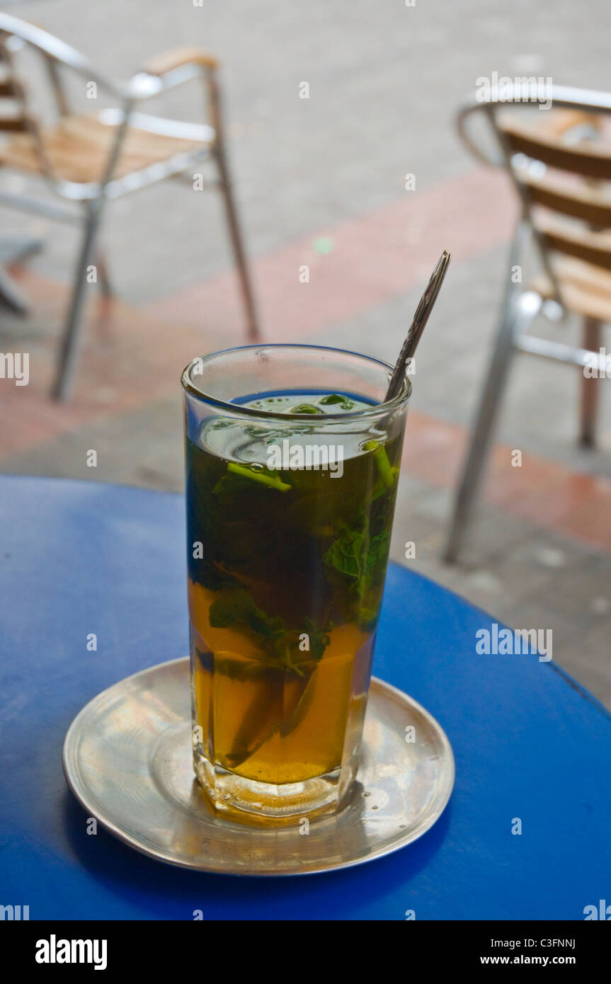 The a la Menthe the Mint Tea at Petit Socco square Medina old town ...